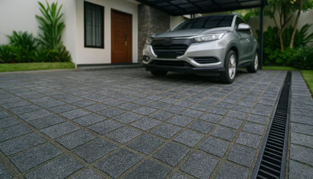 6 Rekomendasi Material Lantai Carport & Cara Merawatnya