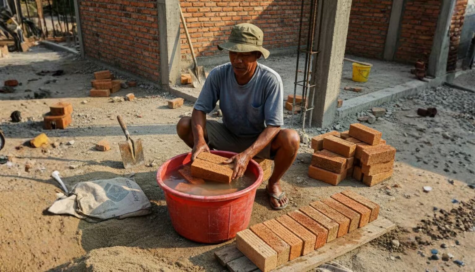 Cara Pemasangan Bata Merah untuk Rumah